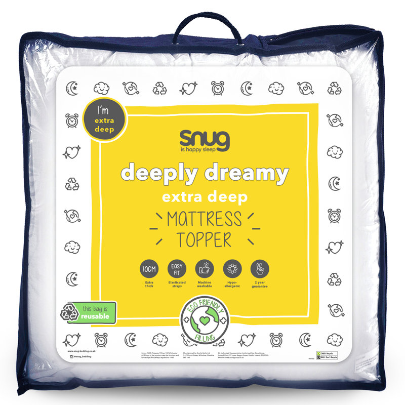 Snug Deeply Dreamy 10 cm Deep Eco Friendly Mattress Topper & Reviews | Wayfair.co.uk